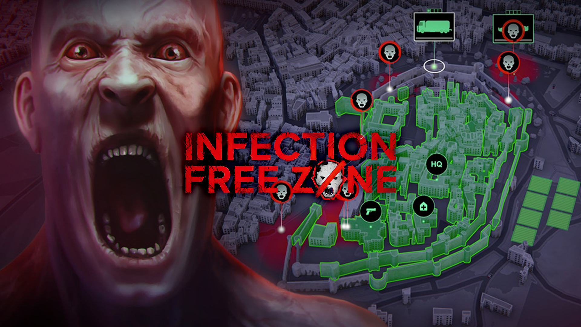 Survive in the real world with Infection Free Zone on Mac, iPad, Android